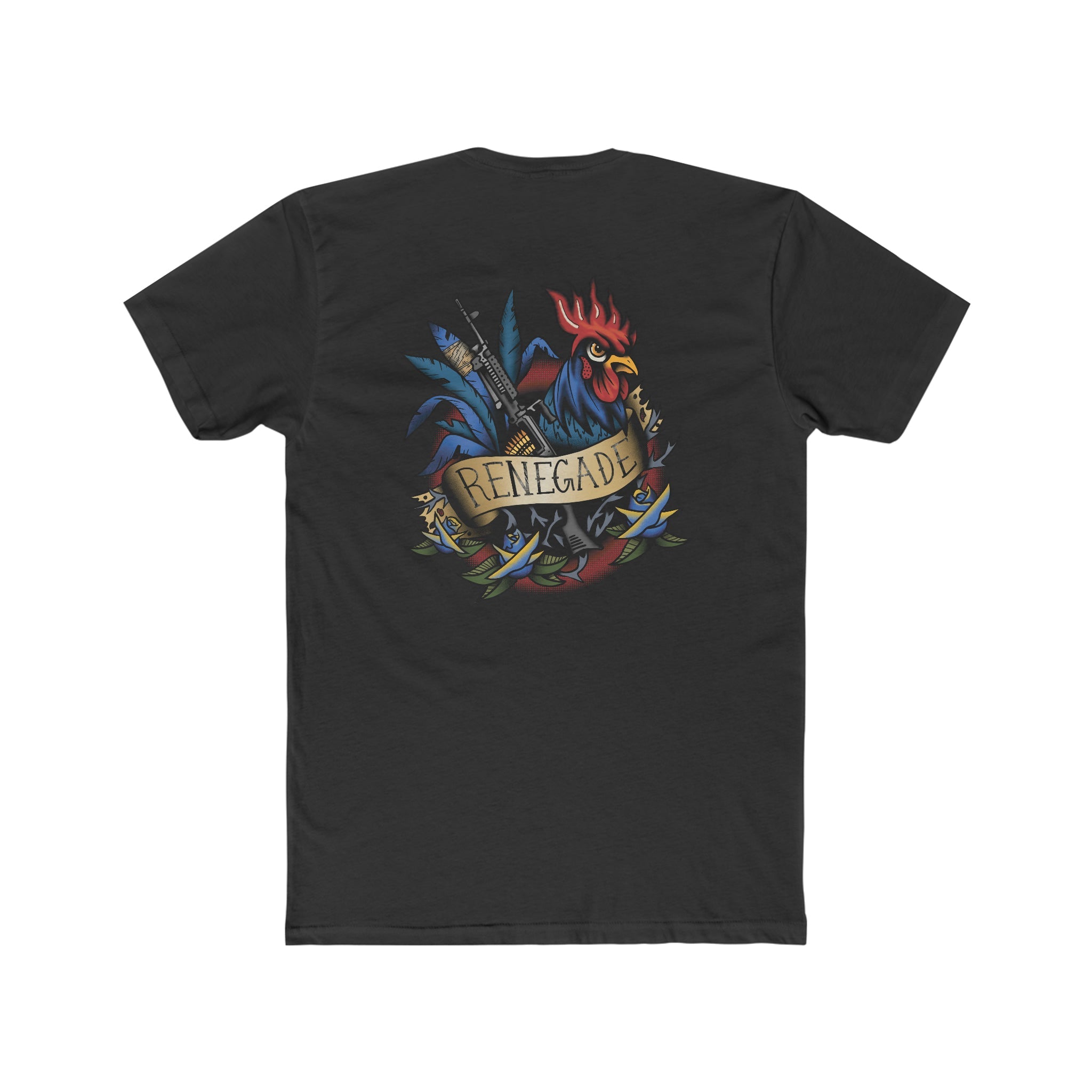 Blue Renegade Rooster - Crew Tee – pltdaddy