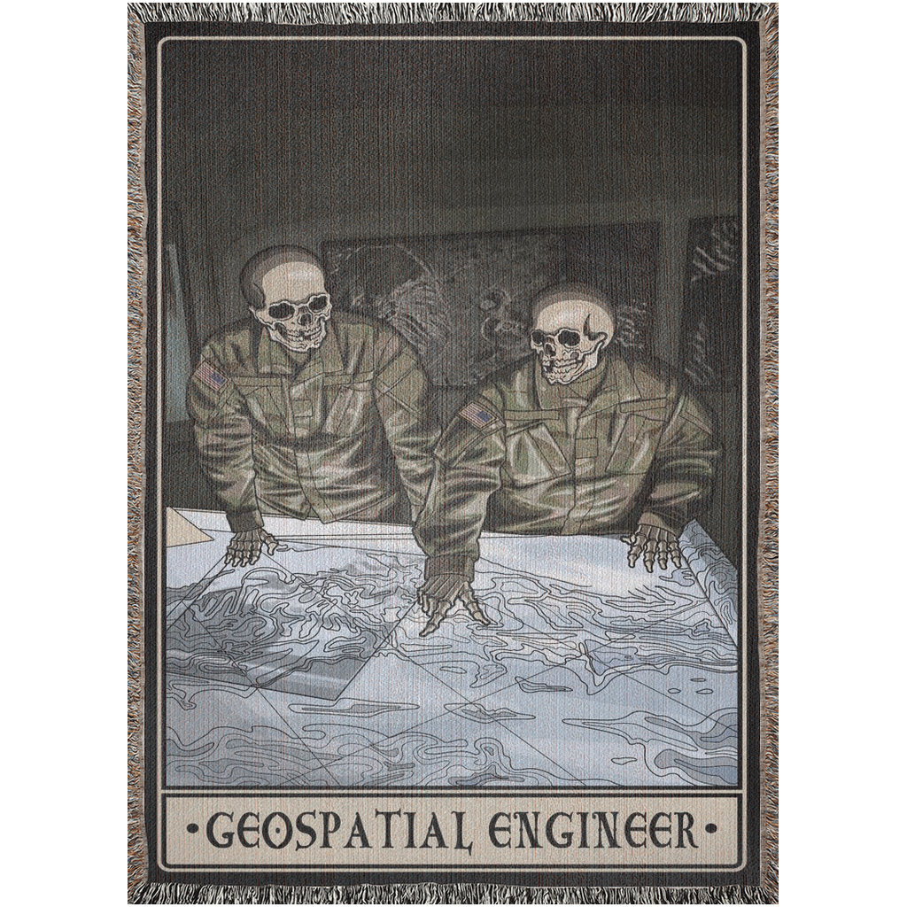 Geospatial Engineer Woven Blanket – pltdaddy