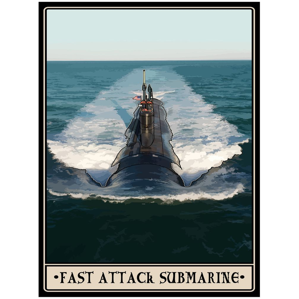 Fast Attack Submarine Poster – pltdaddy