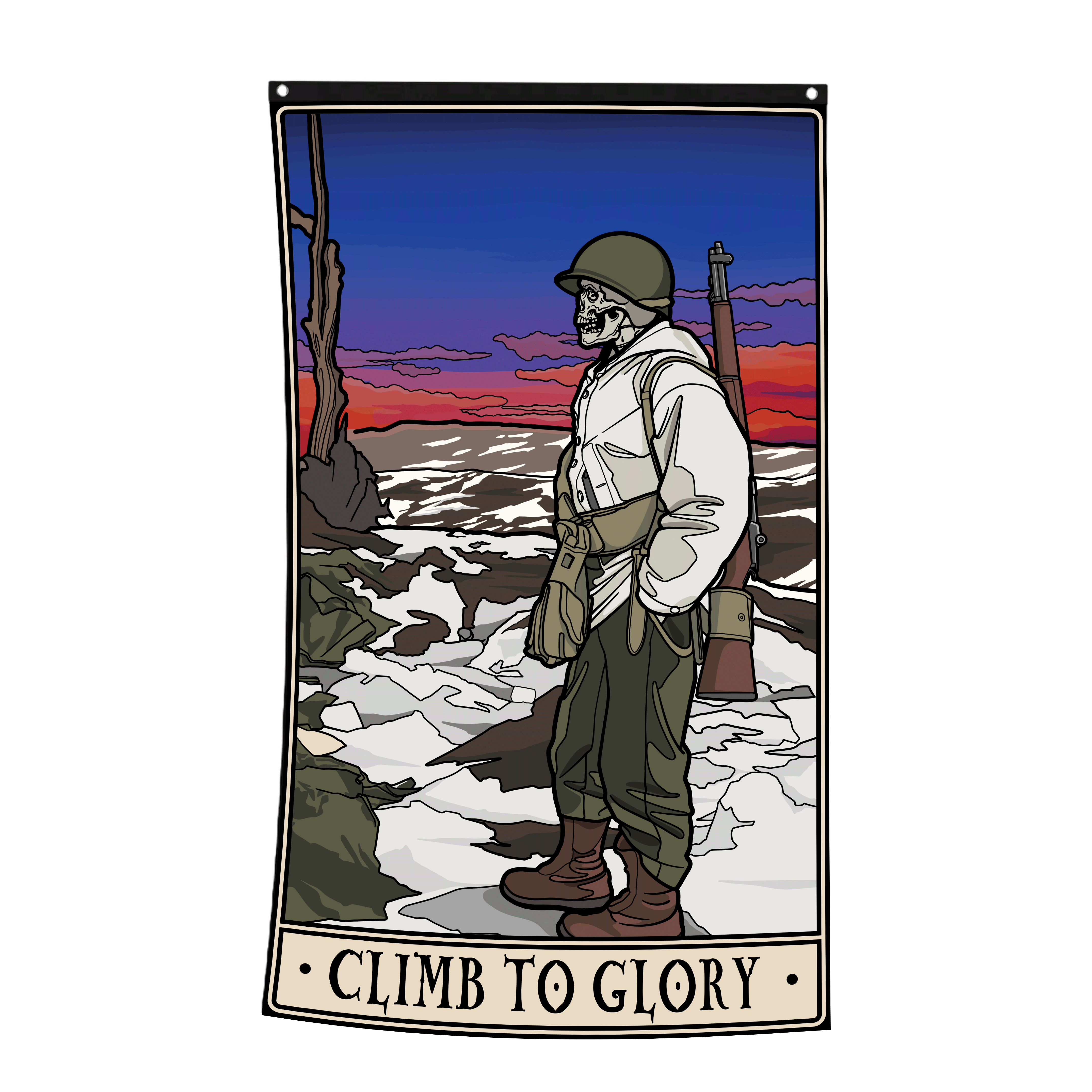 Climb To Glory Flag – pltdaddy