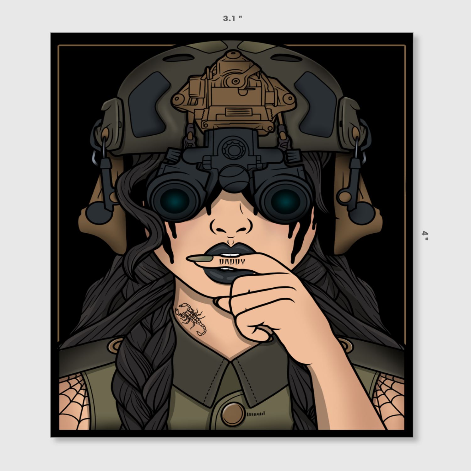 Shady Lady Sticker – pltdaddy