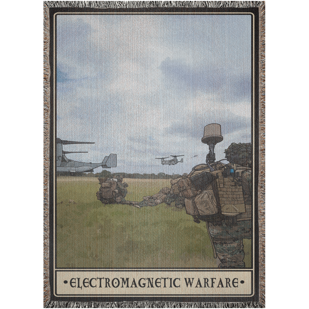 Electromagnetic Warfare Woven Blanket – pltdaddy