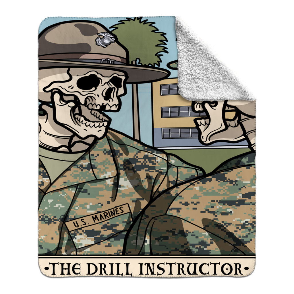 Drill Instructor Fleece Blanket – pltdaddy