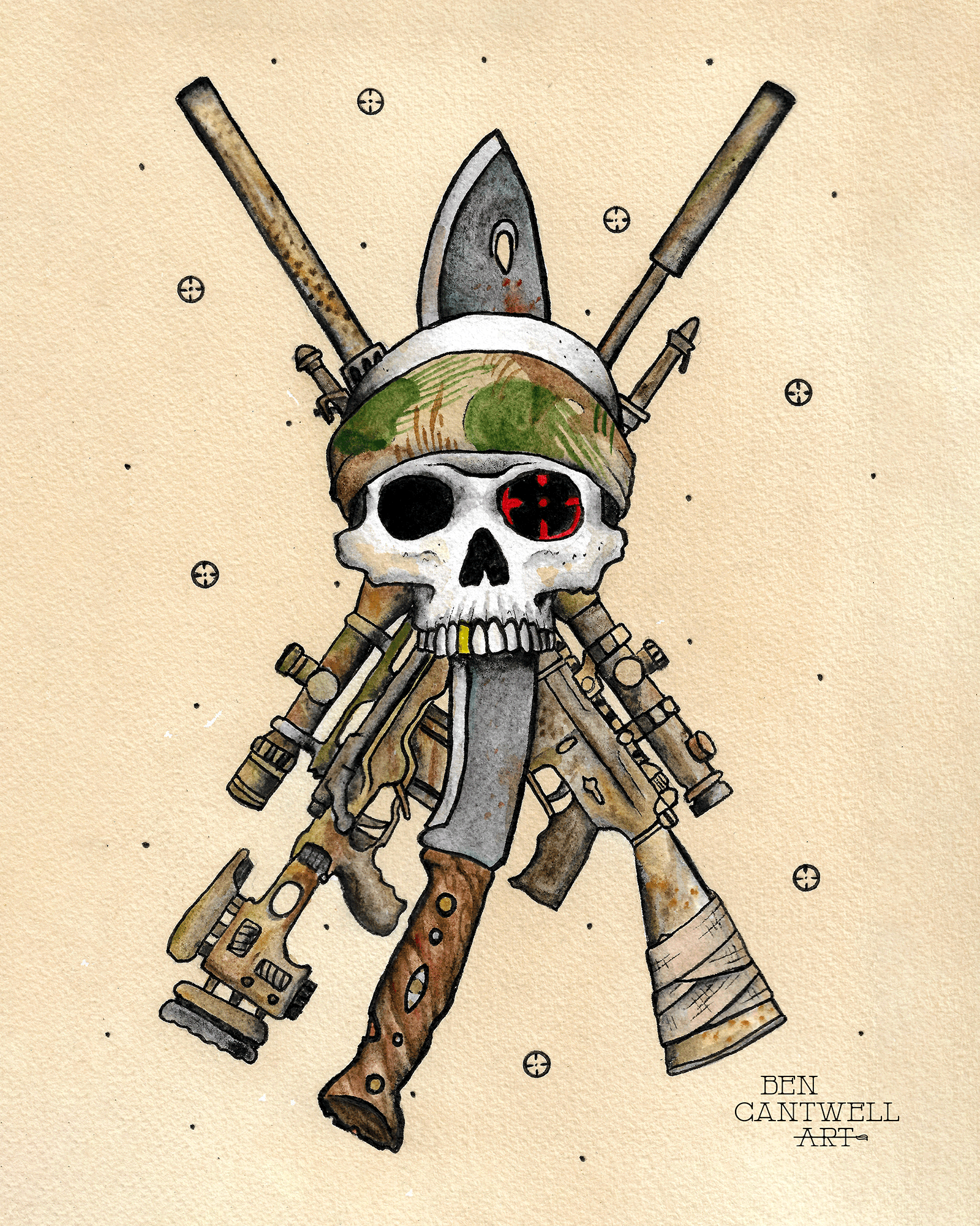 Sniper Rifles, Kukri, and Skull – pltdaddy