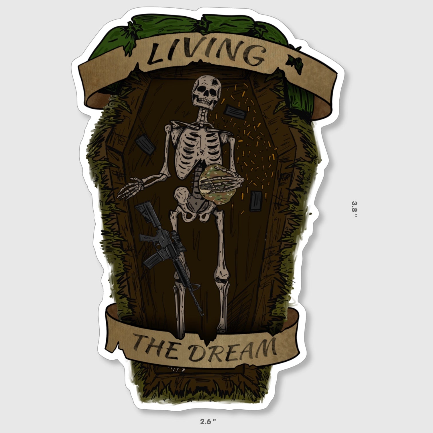 Living The Dream Sticker – pltdaddy