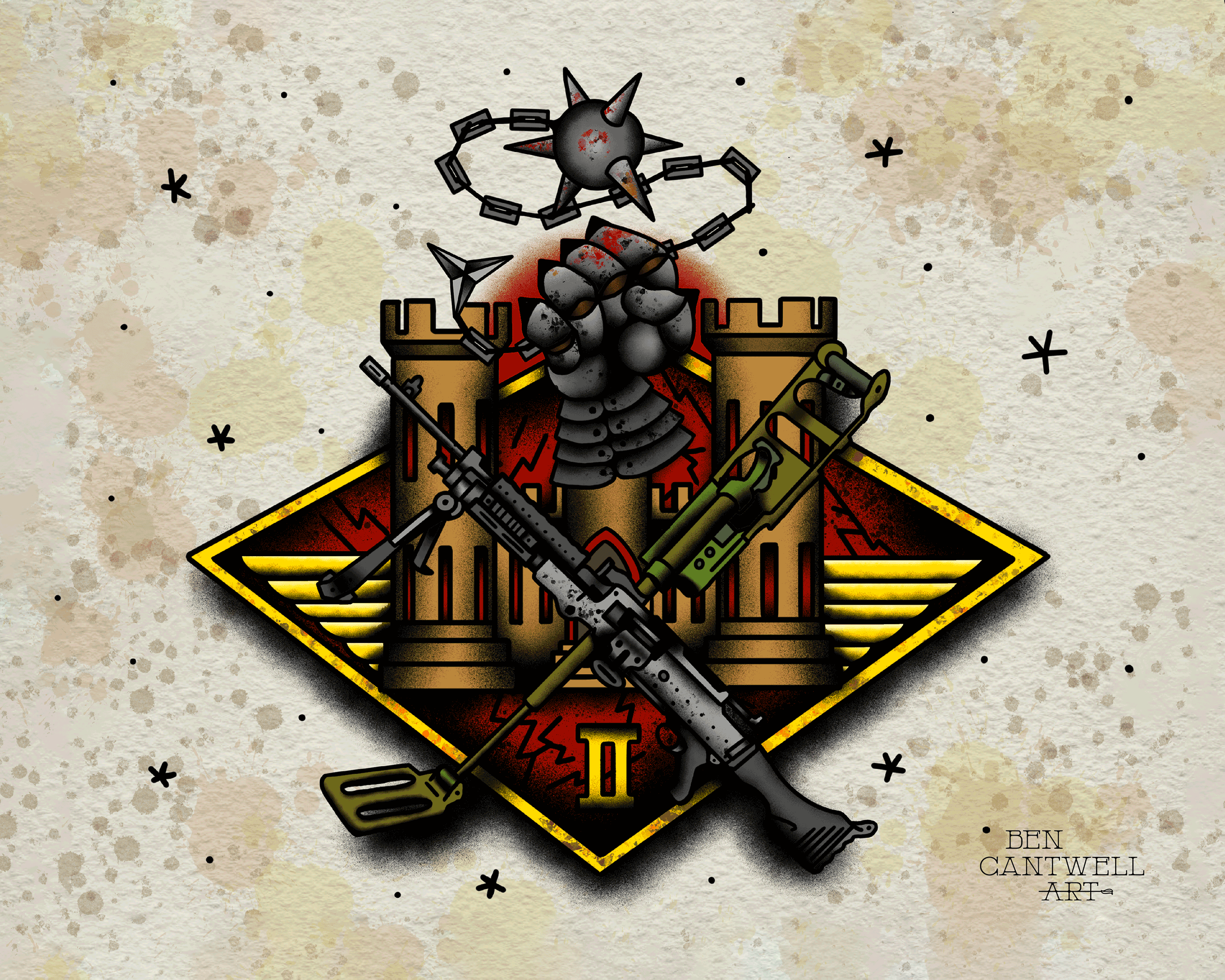 Engineer Castle, Mace, 240 Machine Gun, and CMD Metal Detector – pltdaddy