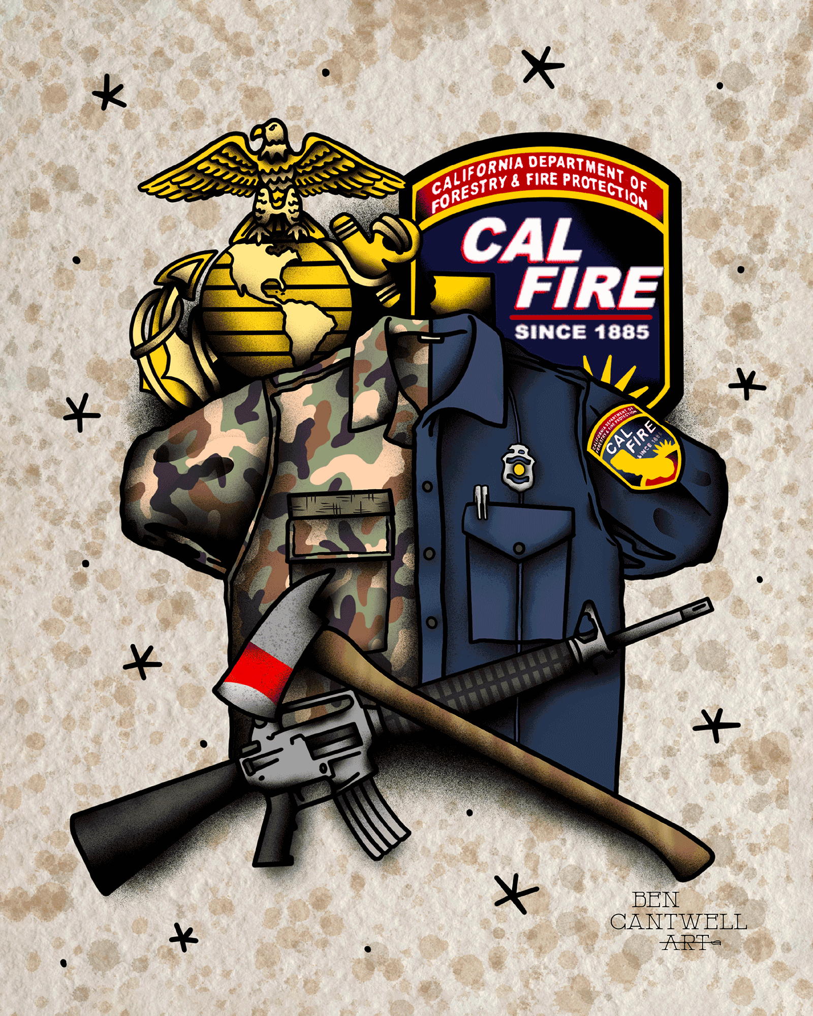 Marines and Cal Fire Uniform – pltdaddy