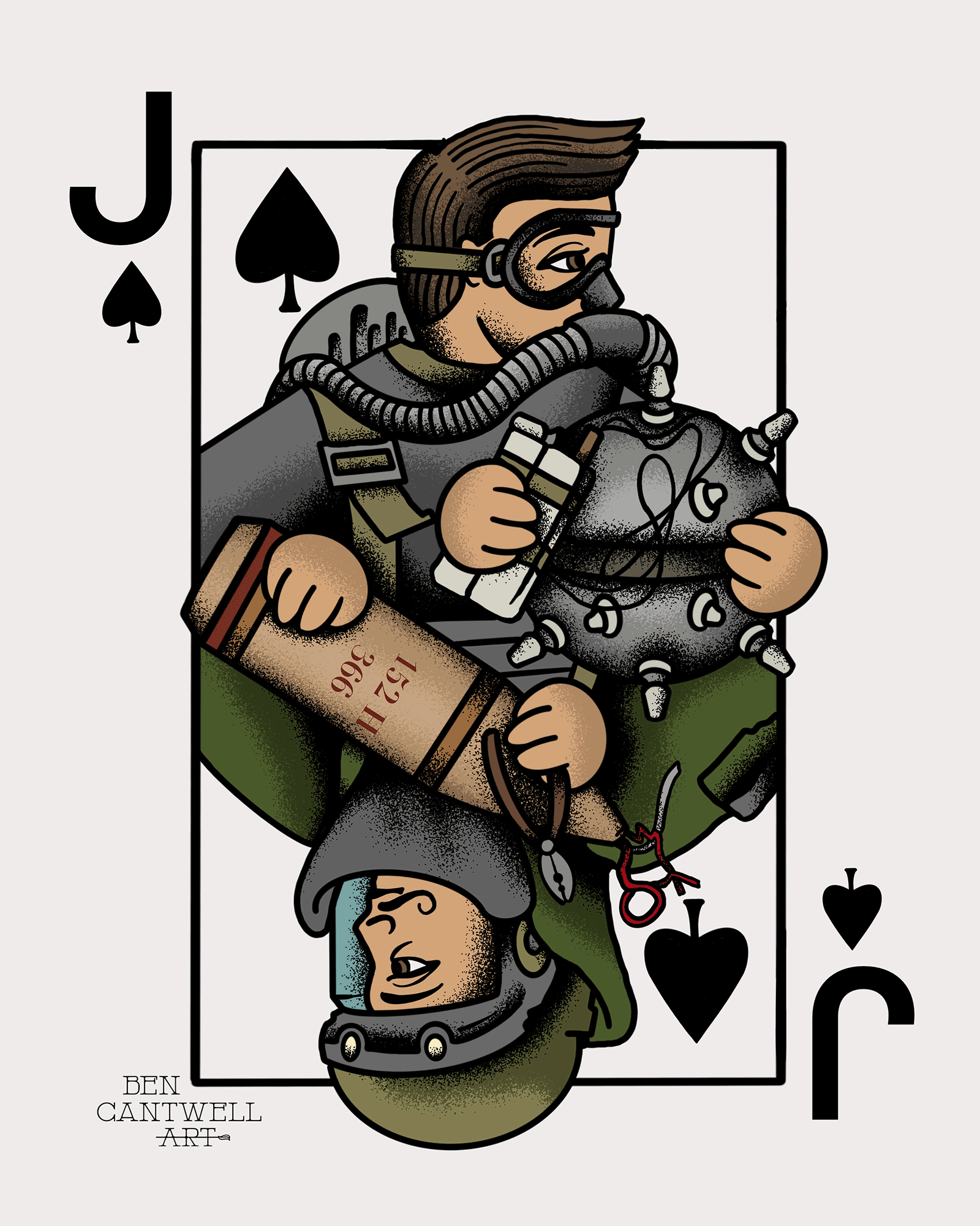 EOD Diver Jack Of All Trades Playing Card – pltdaddy