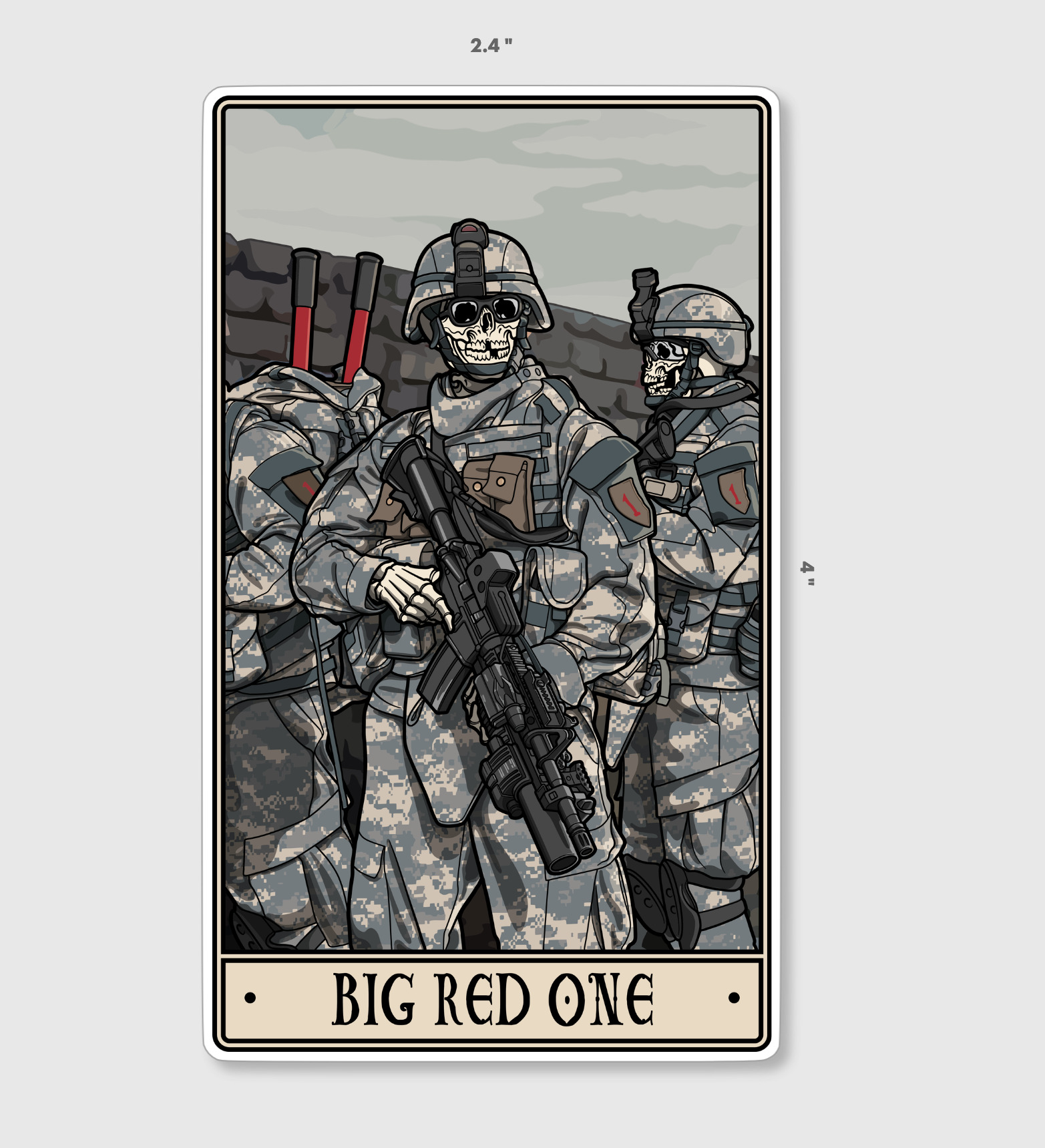 Big Red One Sticker – pltdaddy