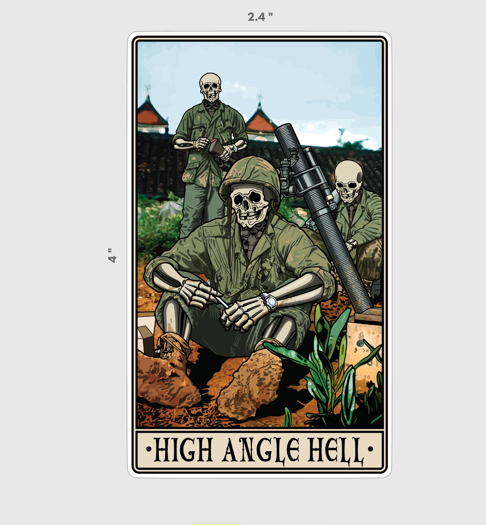 High Angle Hell Sticker – pltdaddy