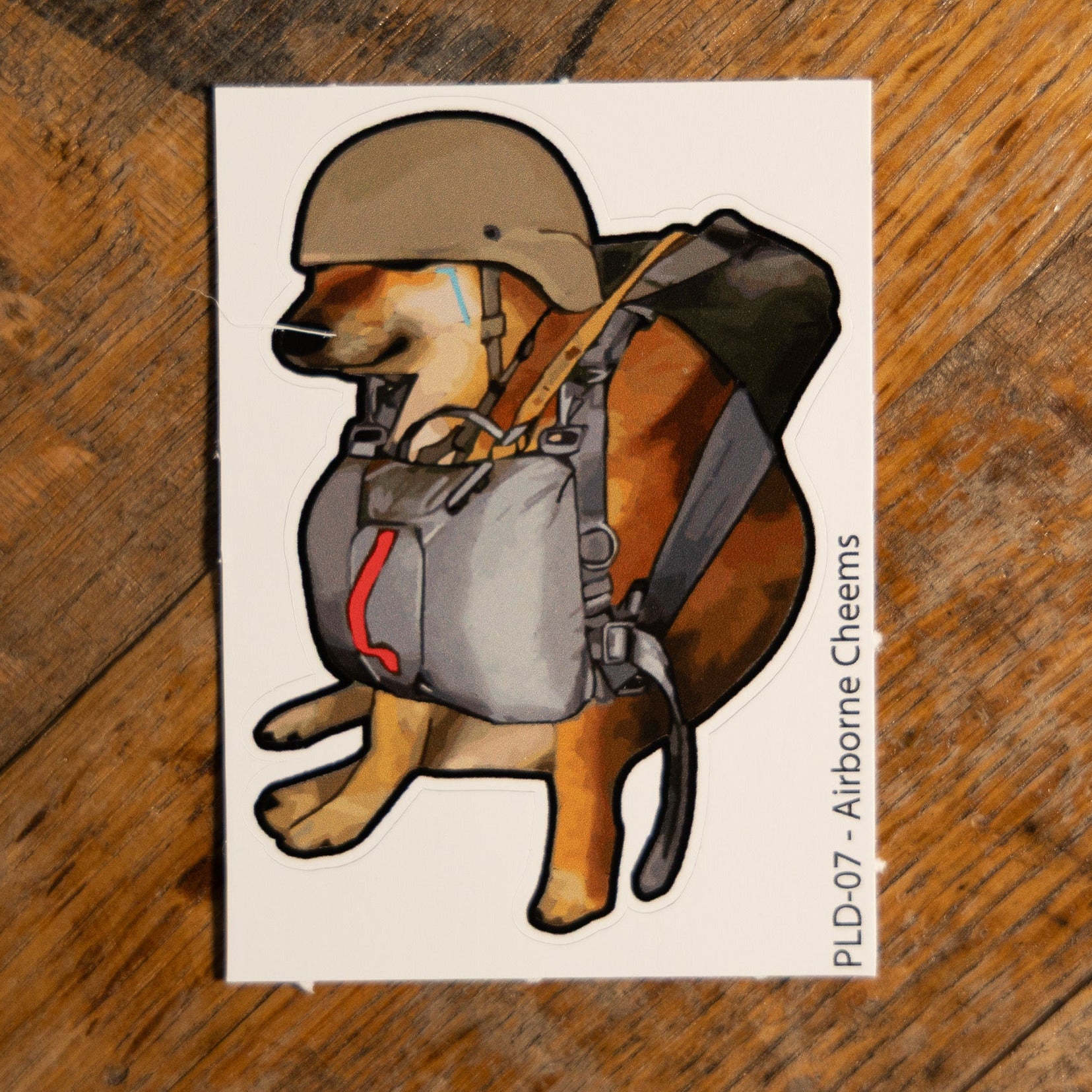 Airborne Cheems Sticker – pltdaddy