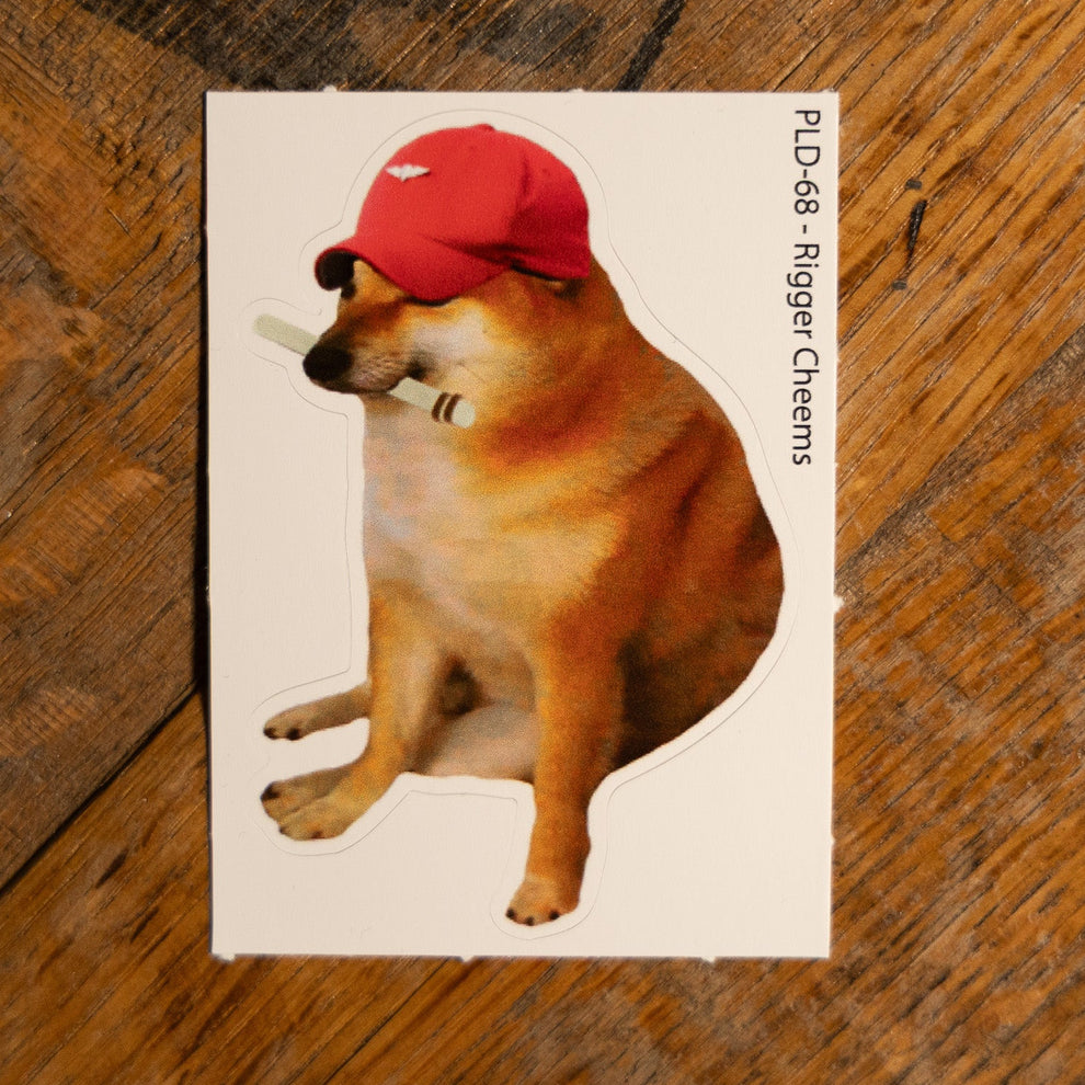 Rigger Cheems Sticker – pltdaddy