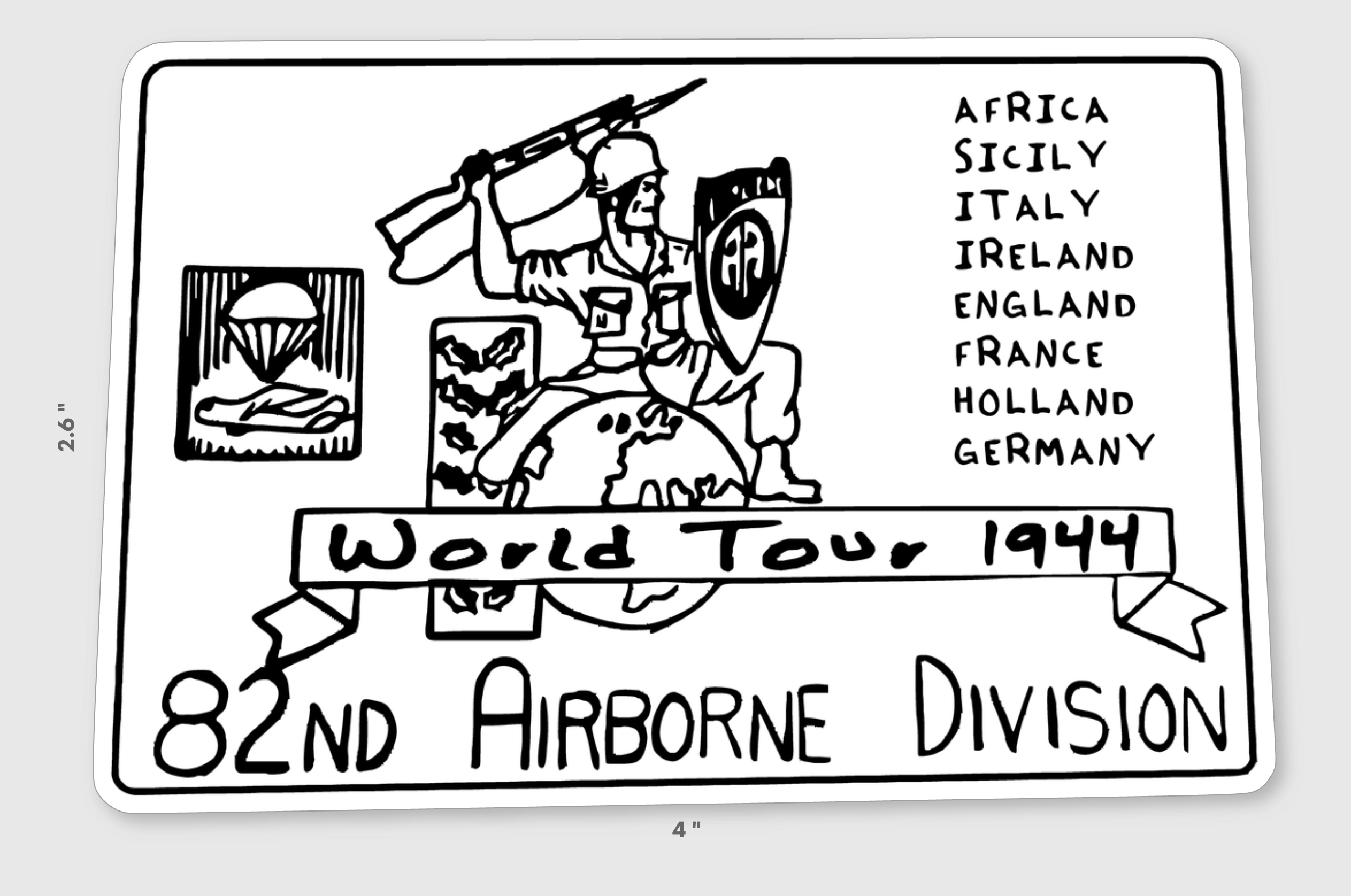 All American World Tour Sticker – pltdaddy