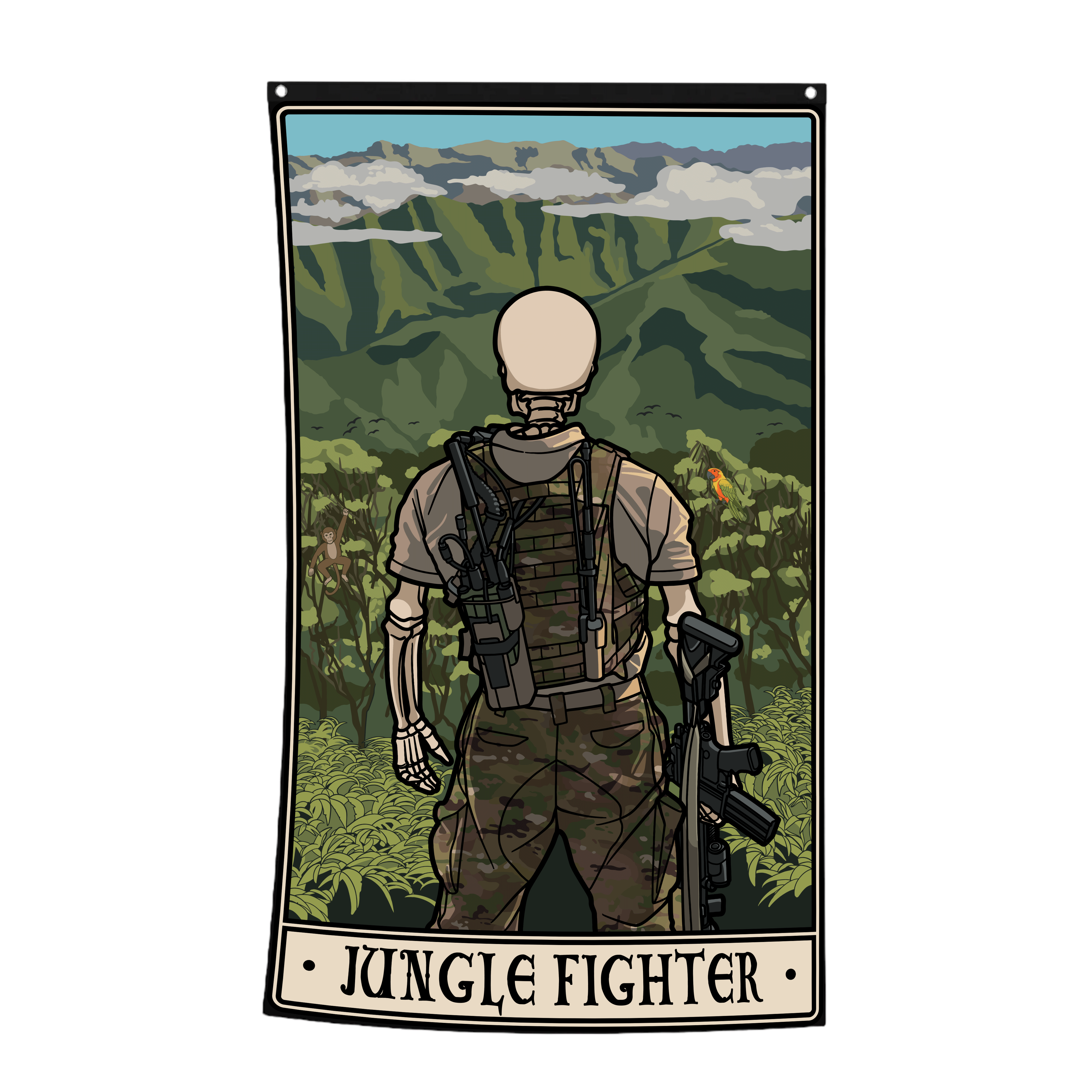 Jungle Fighter Flag – pltdaddy