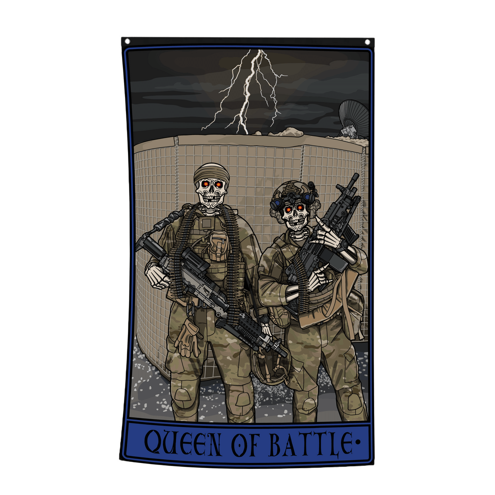 Queen Of Battle Flag – pltdaddy
